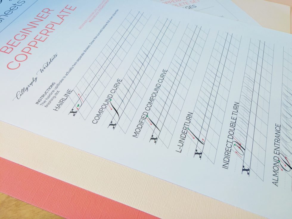 Worksheets | Kallialitheia | Beginner Calligraphy and Beautiful Truth